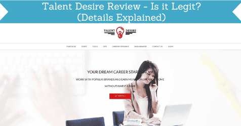 Talent Desire Review - Is it Legit? (Details Explained)