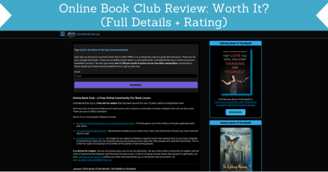 Online Book Club Review: Worth It? (Full Details + Rating)